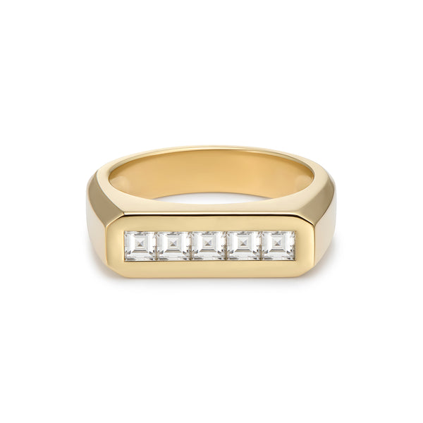 Diamond Pinky Ring